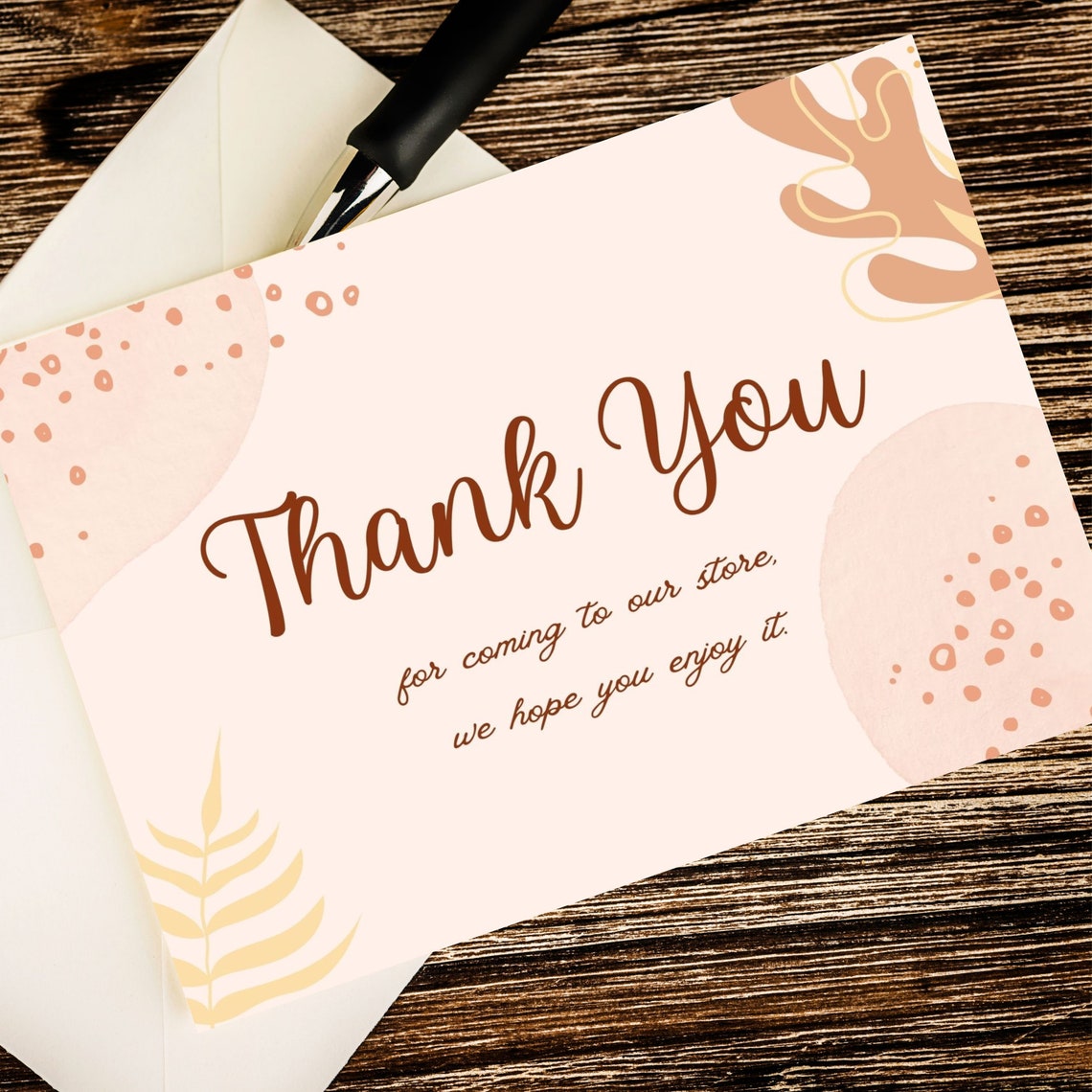 Printable Thank You Cards, Thank You Printable, Modern Thank You, Small ...