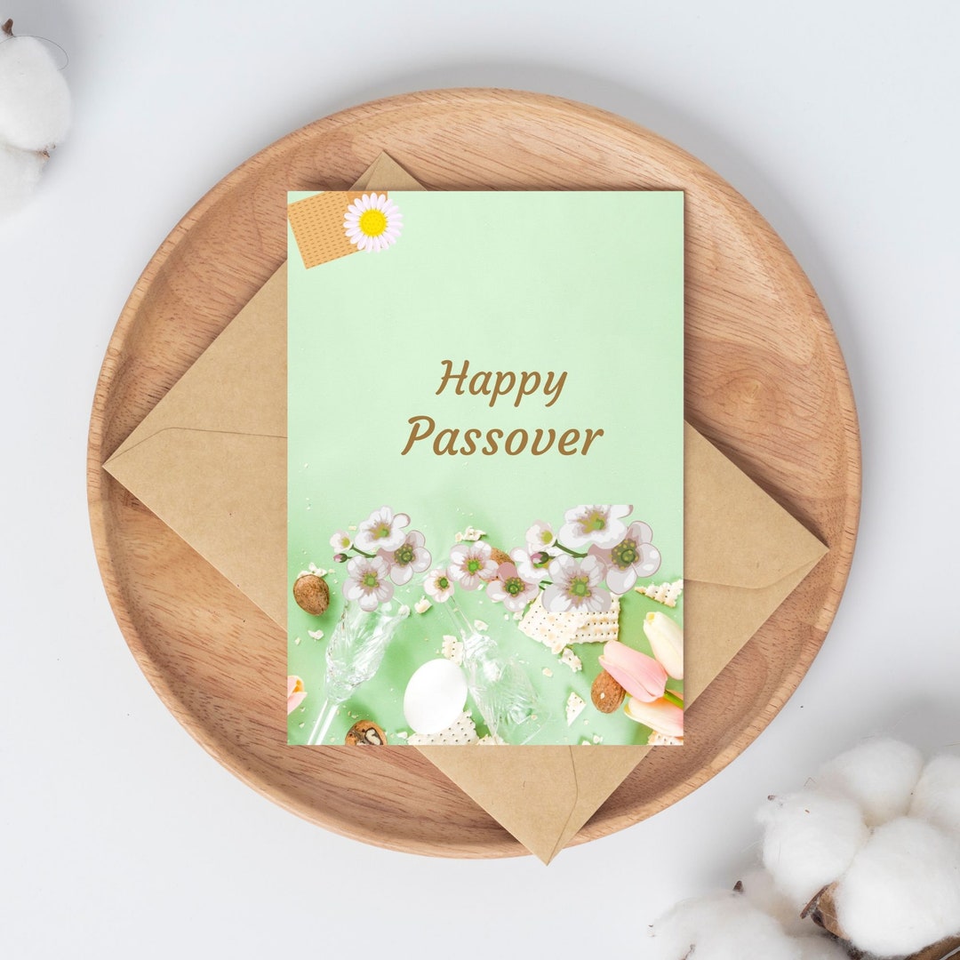Passover Card | Jewish Card | Happy Passover | Jewish Celebration ...
