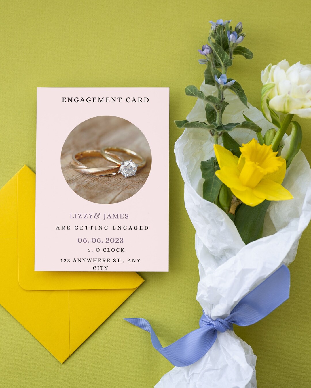 INVITATION DIGITAL, Engagement Party, Engagement, Digital Invite ...