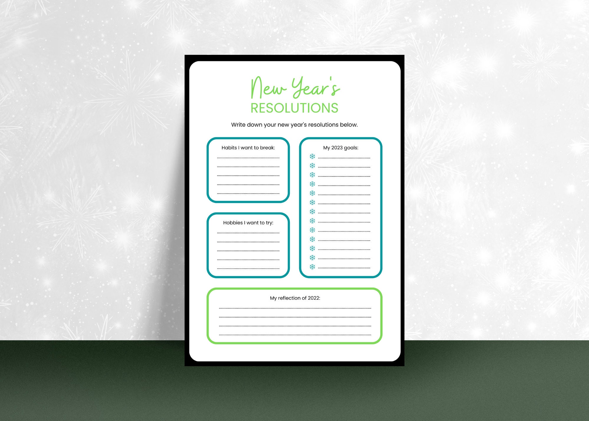 New Year's Printables 2023 Year in Review 2023 Resolutions New Year's ...