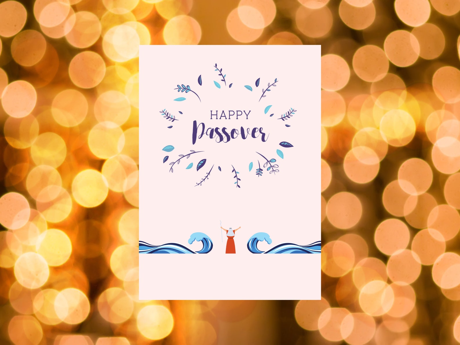 Passover Card Jewish Card Happy Passover Jewish Celebration Passover ...