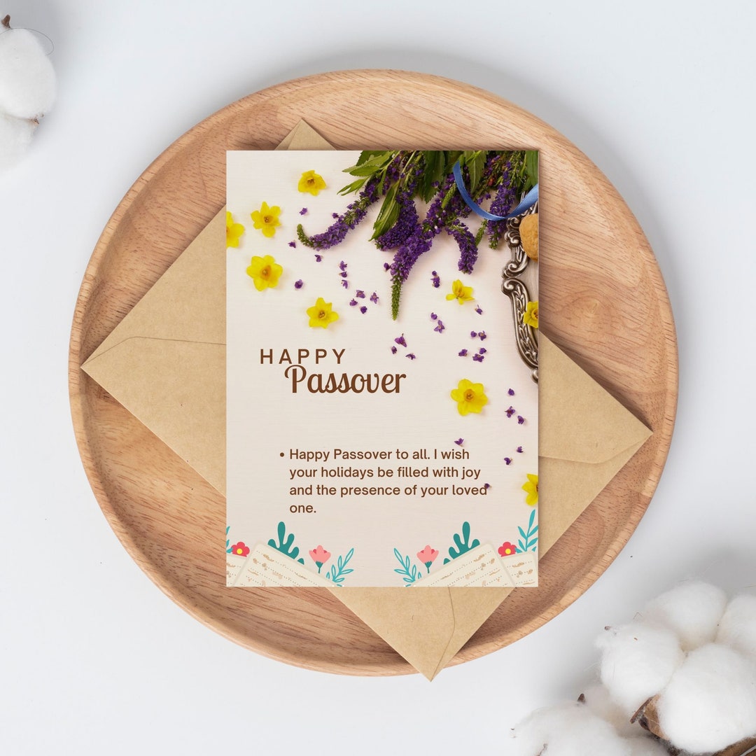 Passover Printable Card for Passover - Etsy