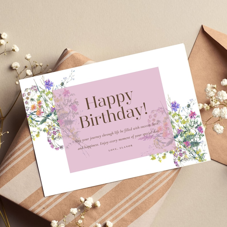 Happy Birthday Gift Card Printable Gift Card for Birthday - Etsy