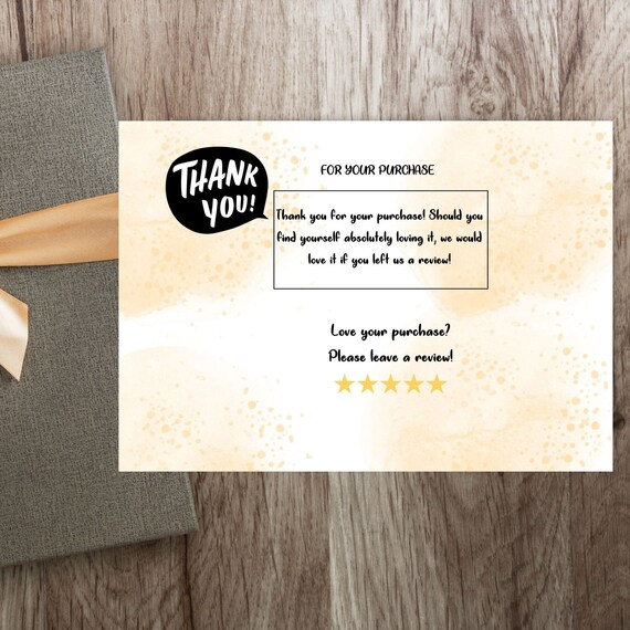 Printable Thank you cards, thank you printable, modern thank you, small business thank you cards ...