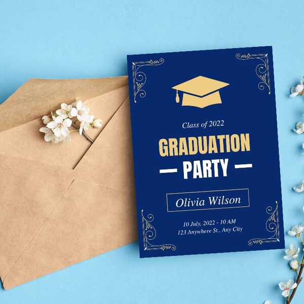 Graduation Invite Card Digital - Etsy