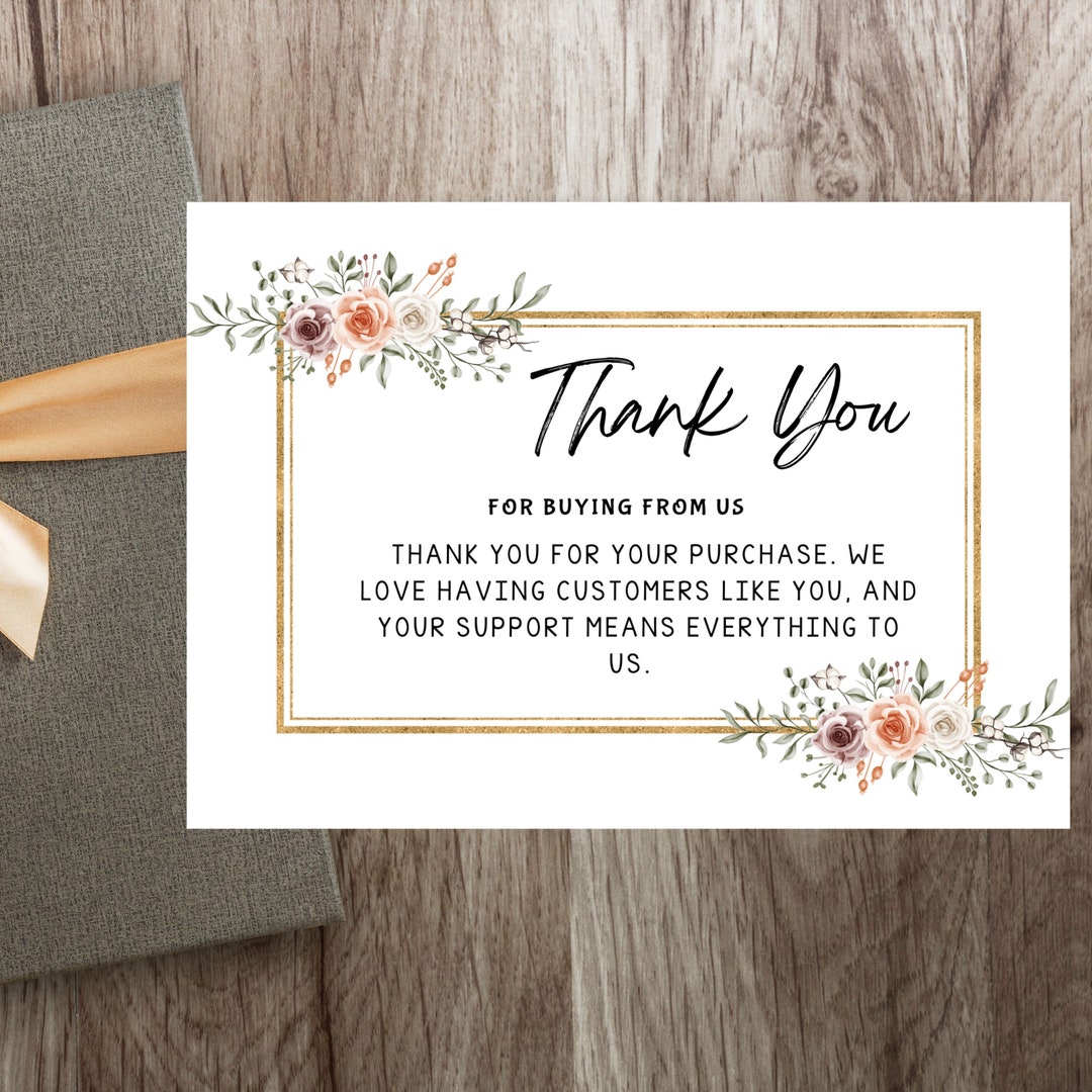 Printable Thank You Cards, Thank You Printable, Modern Thank You, Small ...