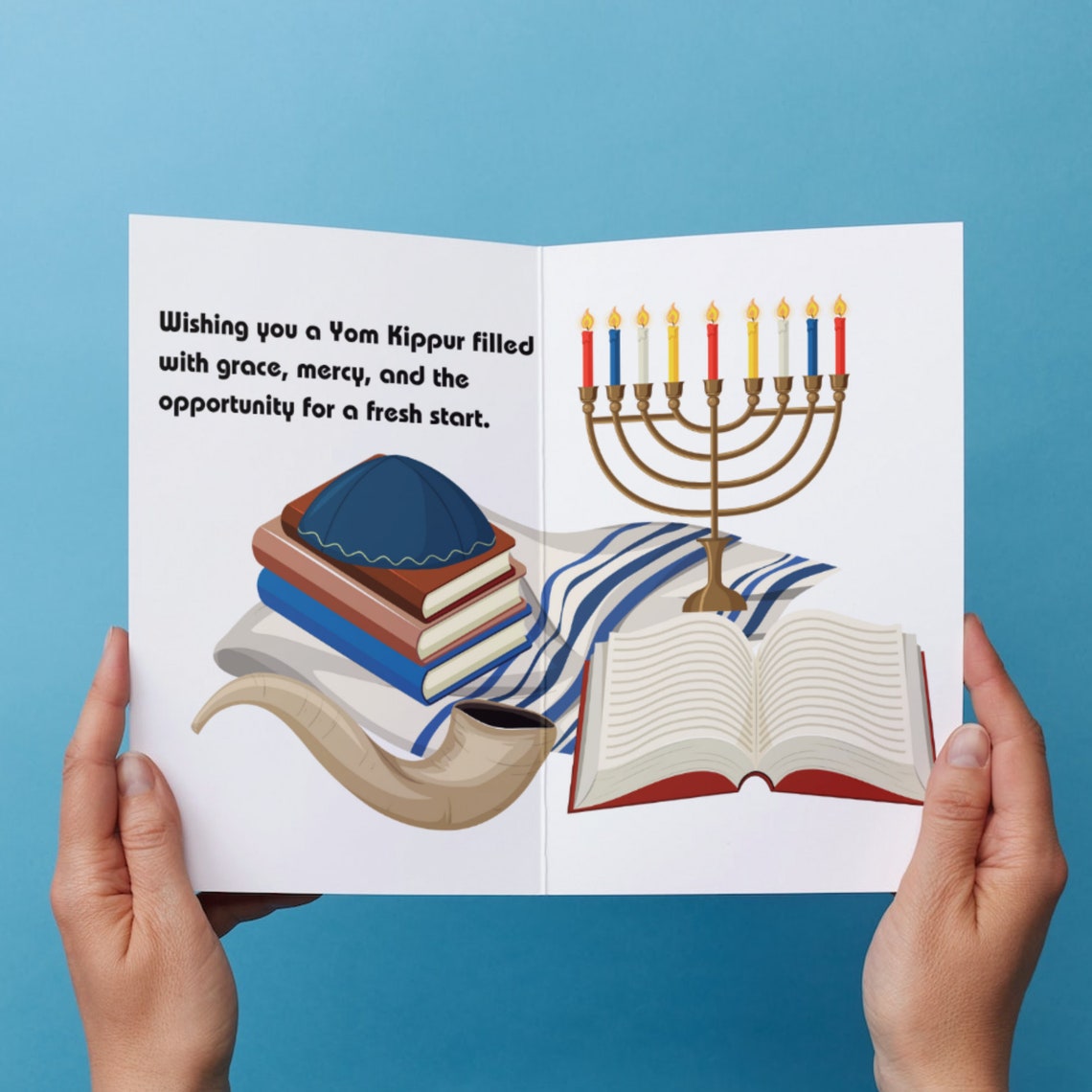 Yom Kippur Printable Invite/wish Card - Printable Yom Kippur Printable ...