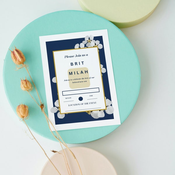 Brit Milah Announcement Etsy