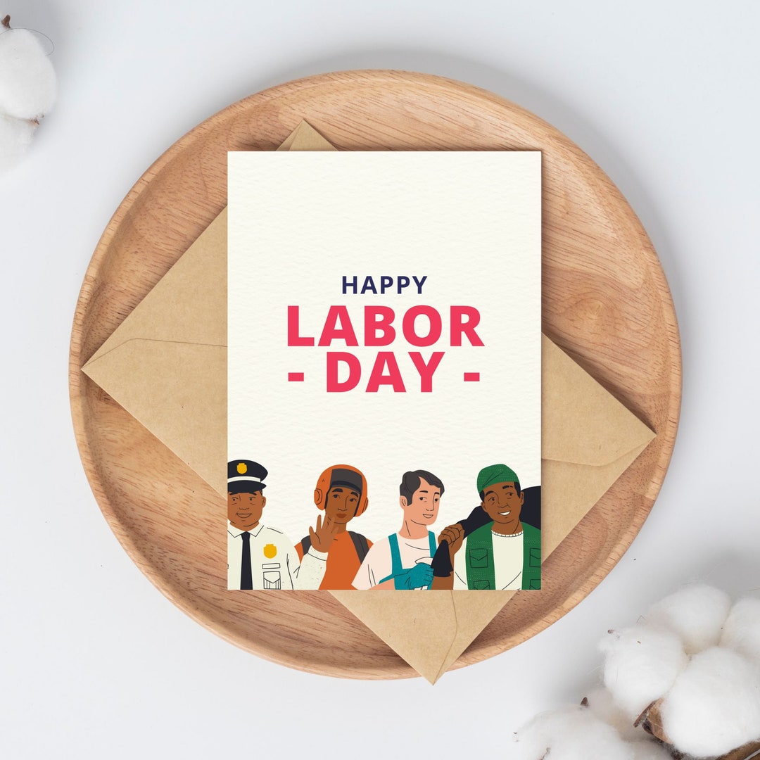 Labor Day Card, Printable Labor Day Card. - Etsy