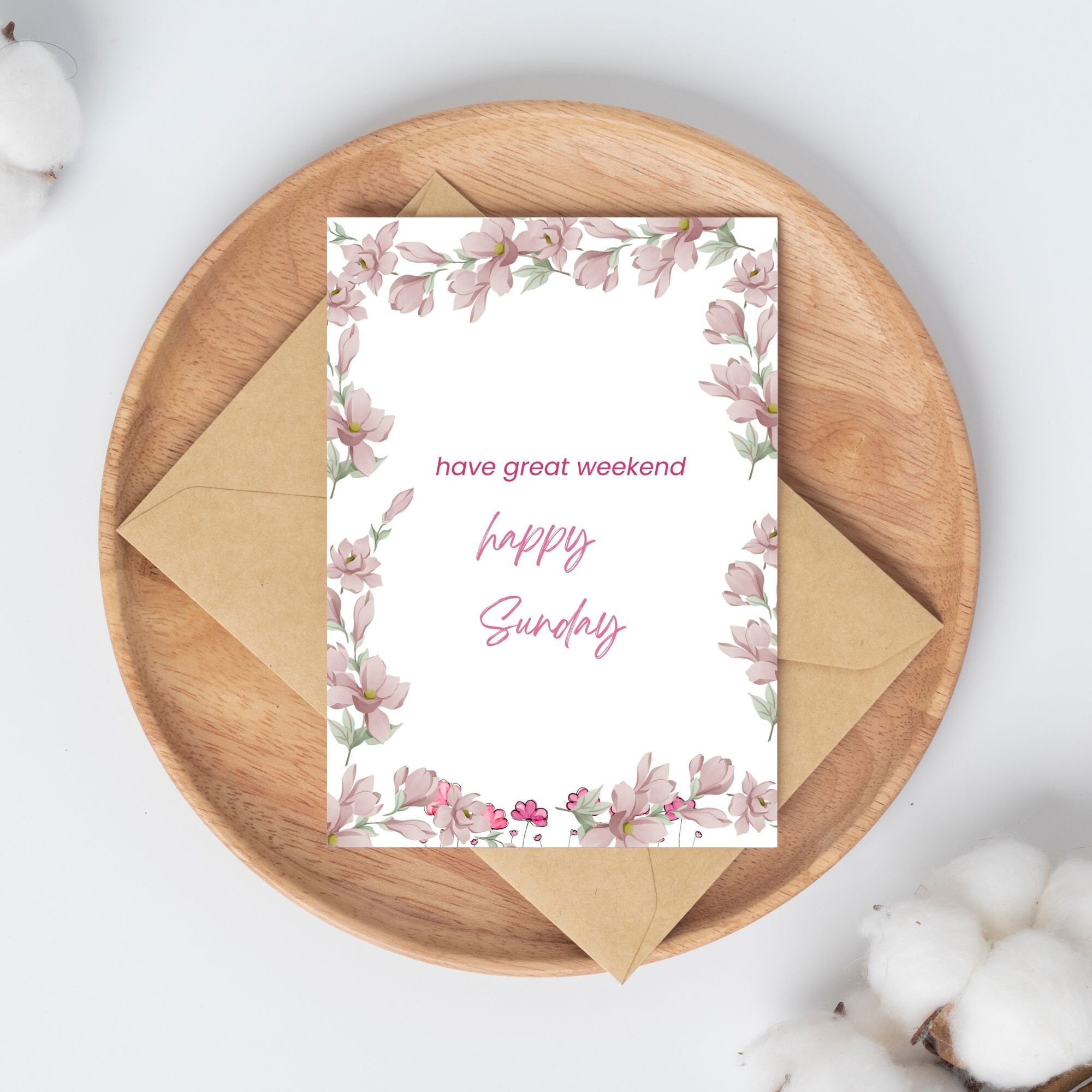 Joyful Sunday Greetings Card, Printable Design - Etsy