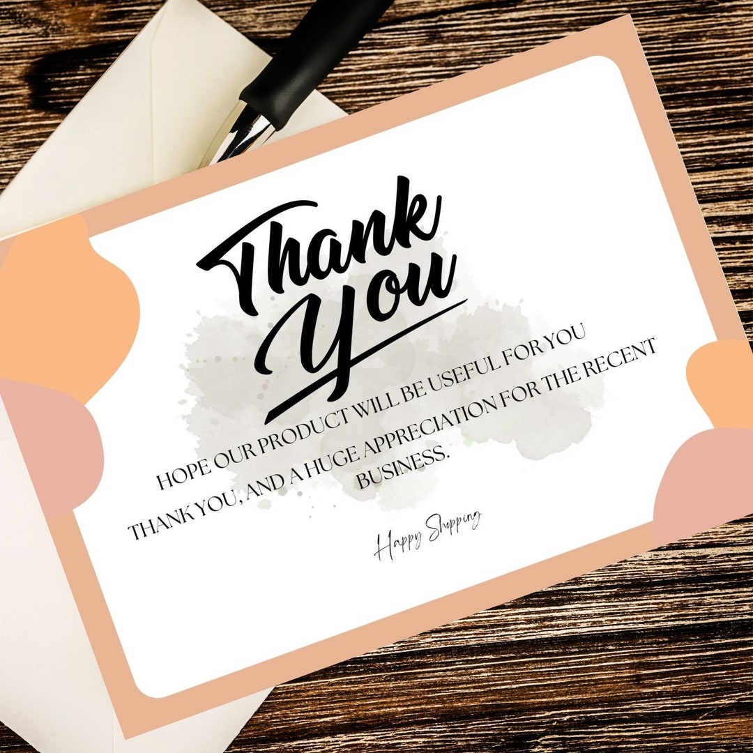 Printable Thank You Cards, Thank You Printable, Modern Thank You, Small ...