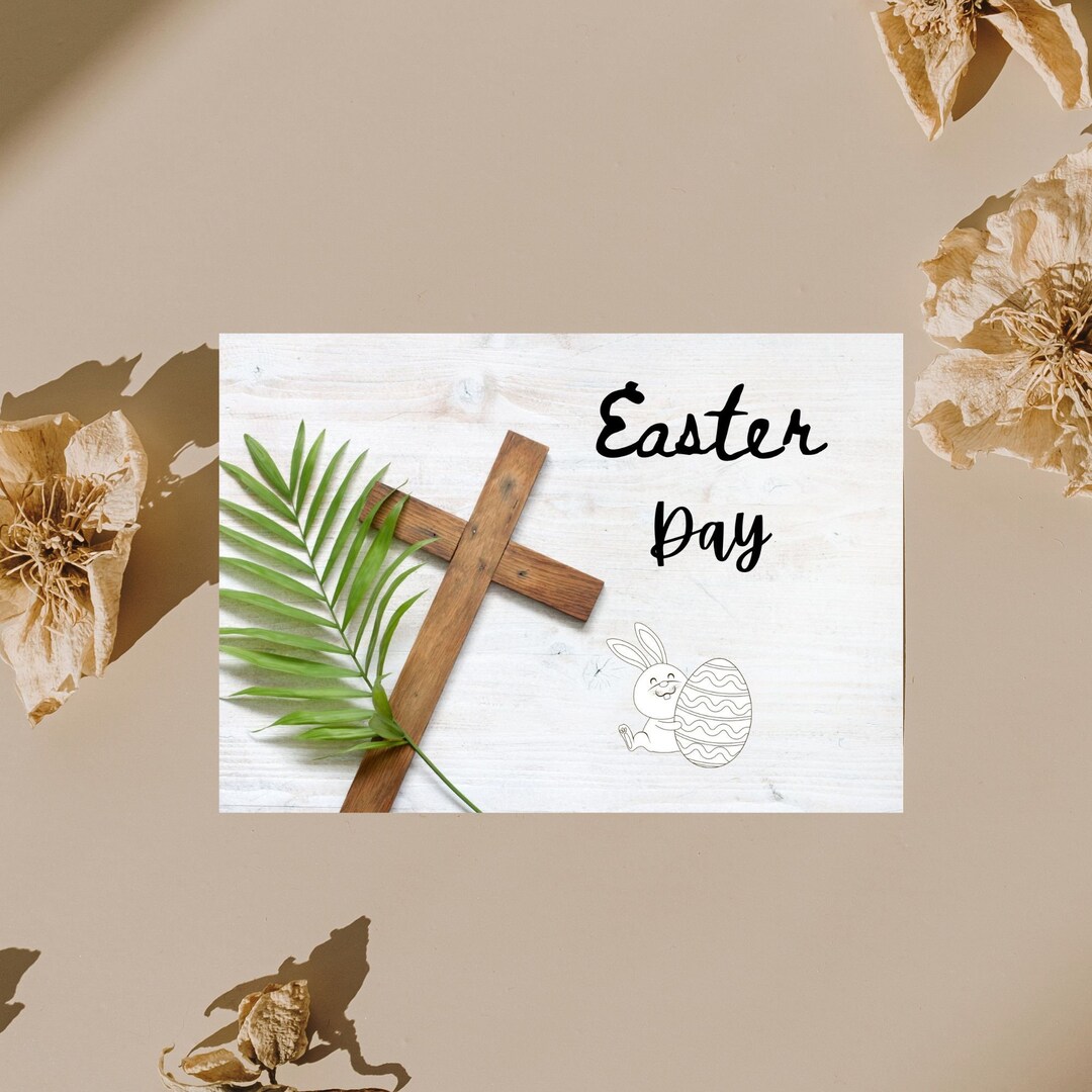 Easter Day Card Printable Card Happy Easter Card Spring Card Easter ...