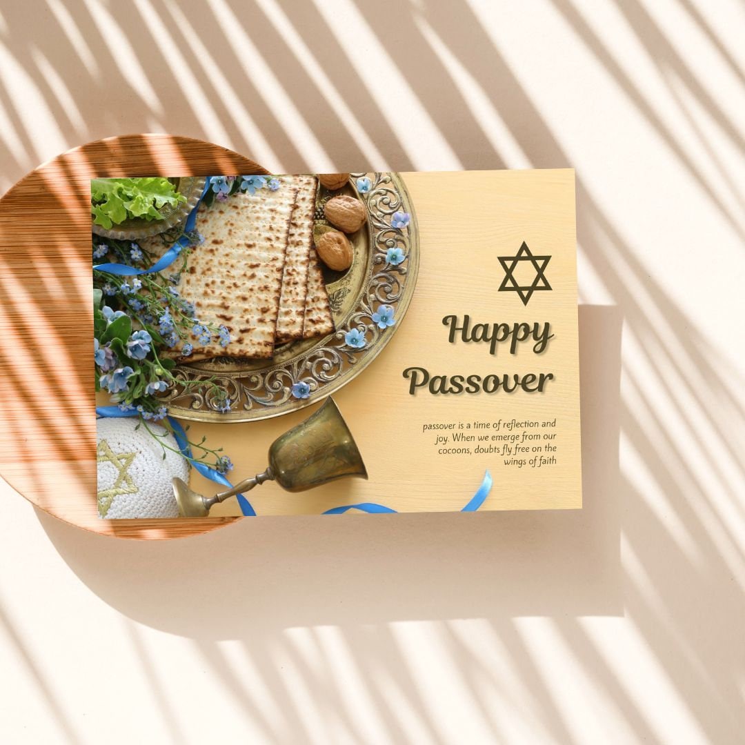 Passover Card | Jewish Card | Happy Passover | Jewish Celebration ...