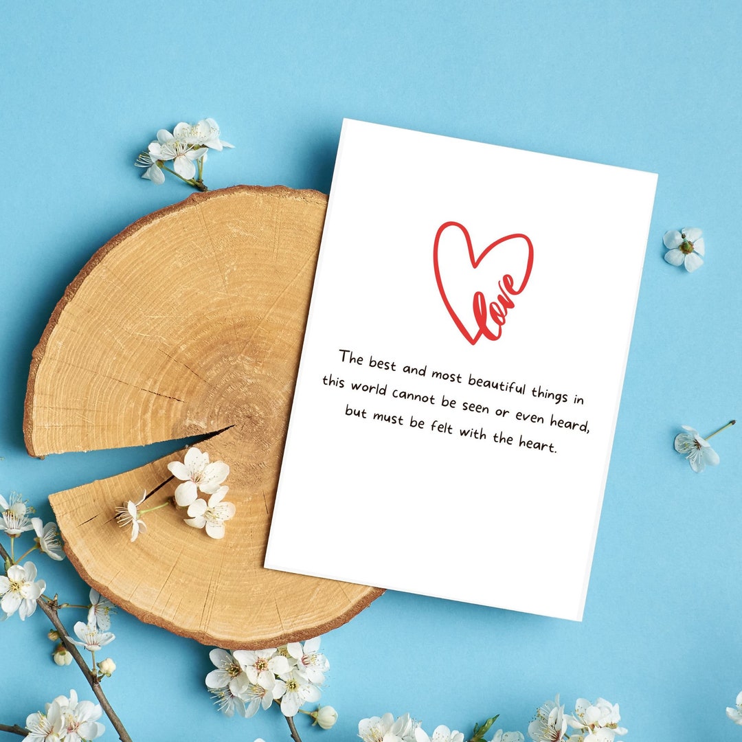Love Quotes Card, Printable Card for Love, Love Quotes Card - Etsy