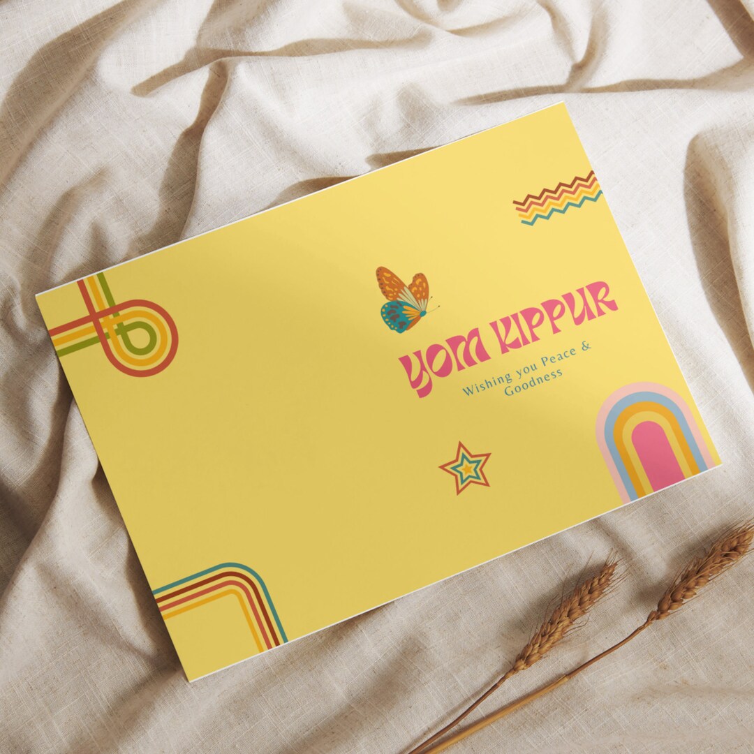 Yom Kippur Printable Invite/wish Card - Day of Atonement, Printable Yom ...