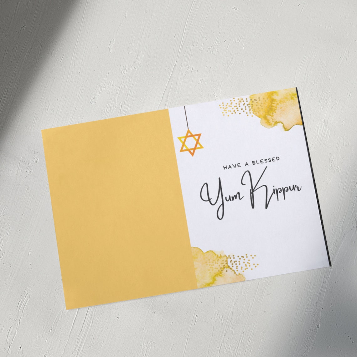 Printable Invite/wish Card for Yom Kippur, Yom Kippur Printable Invite ...