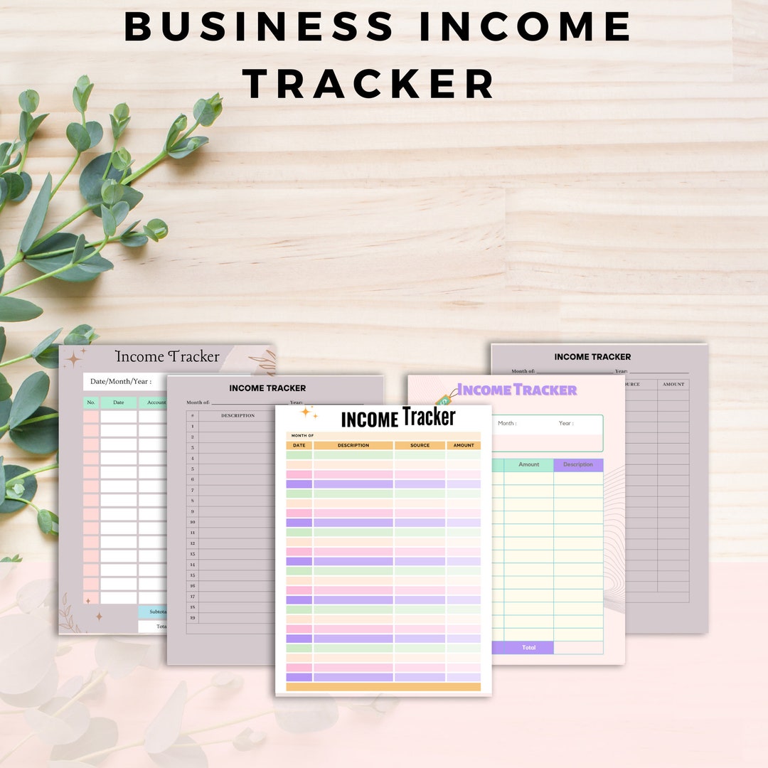 Expense Book,income Statement,expense Planner,income Template,monthly ...