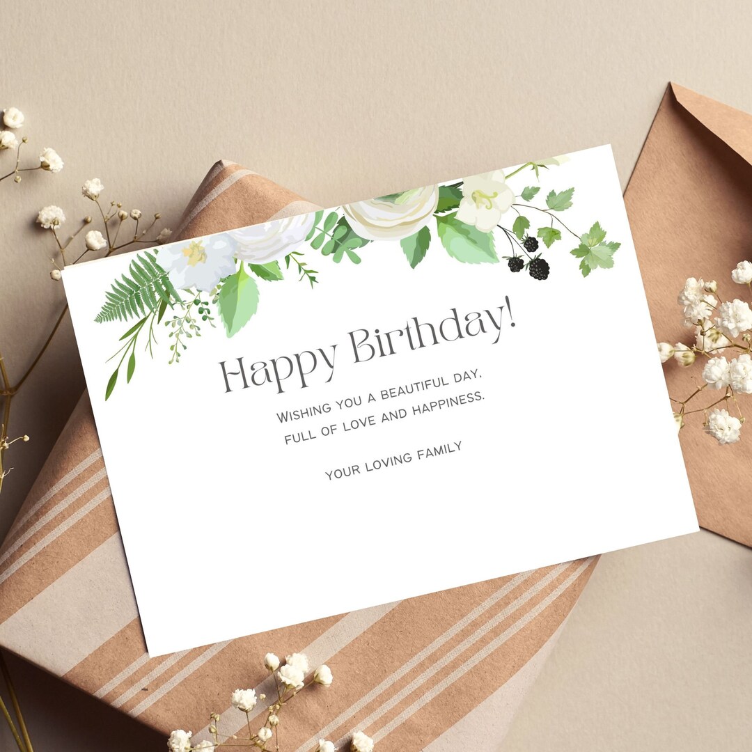 Happy Birthday Gift Card, Printable Cards for Happy Birthday, Birthday ...