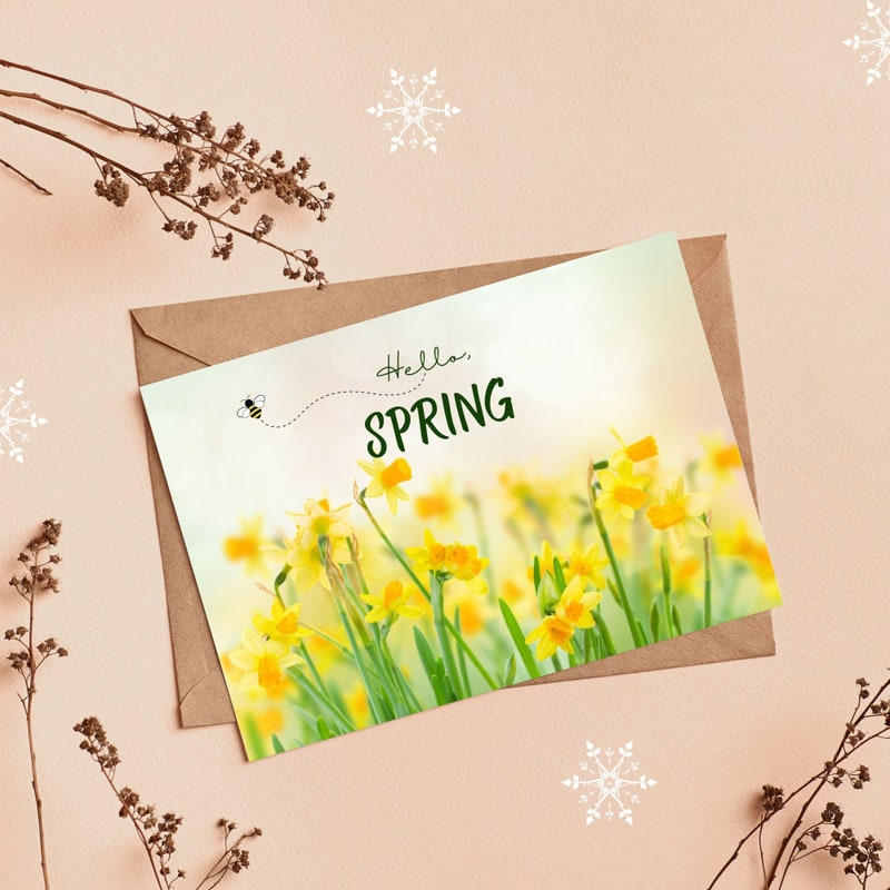 Hello Greeting Card - Etsy