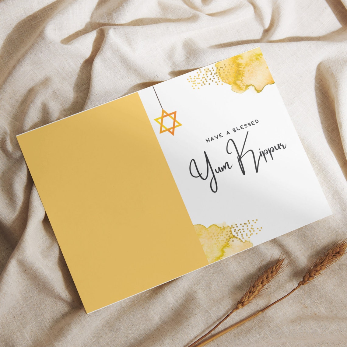 Printable Invite/wish Card for Yom Kippur, Yom Kippur Printable Invite ...