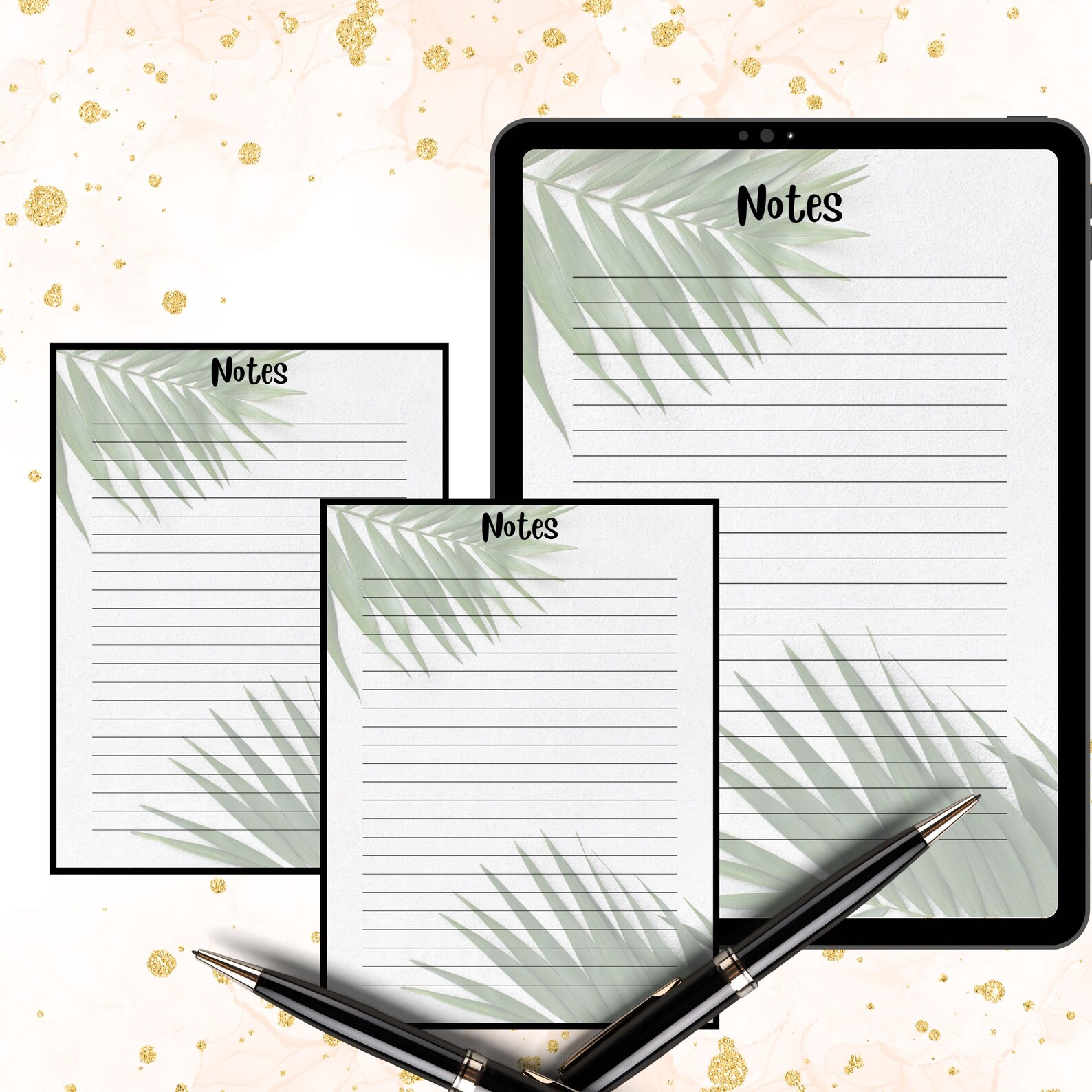 Printable Papernote | Note Pages Printable | Lined Notes | Note Taking ...