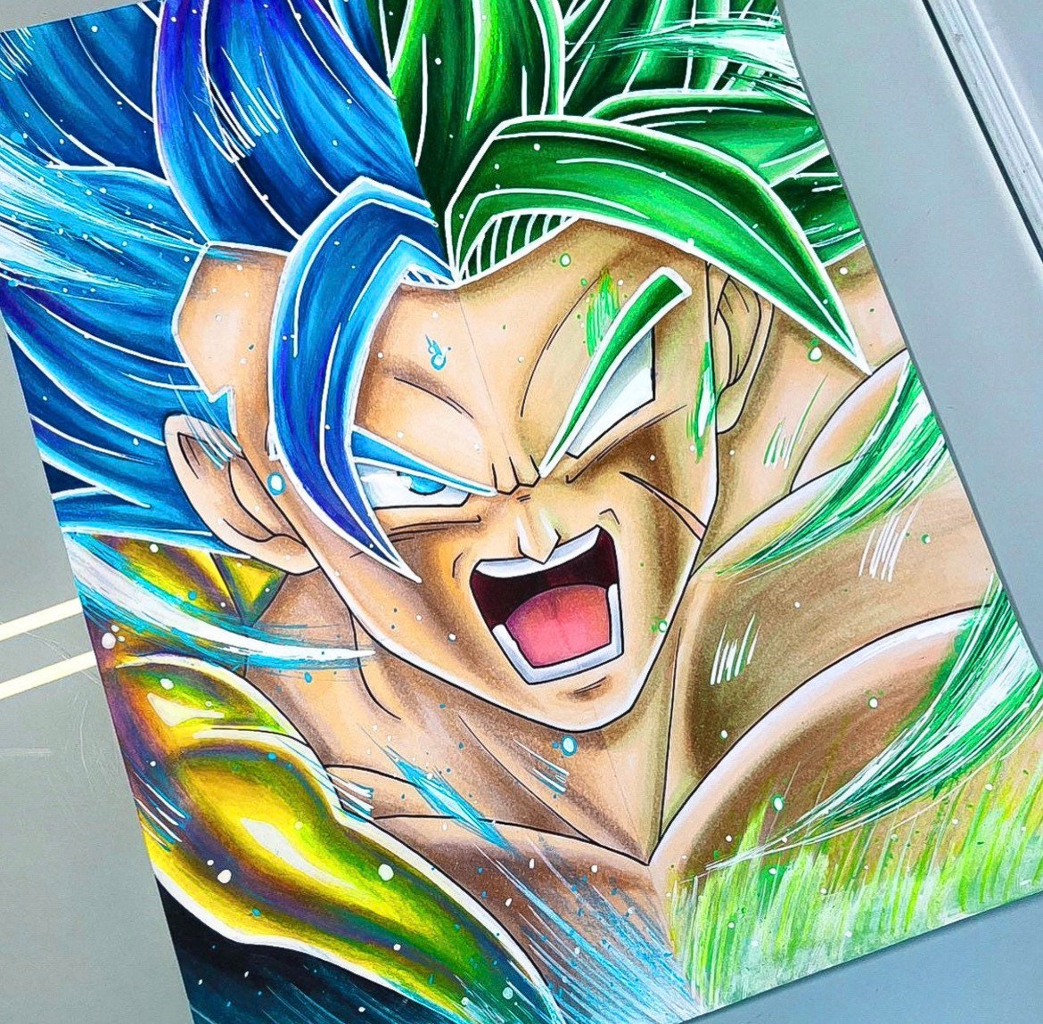 Gogeta Vs Broly Drawings