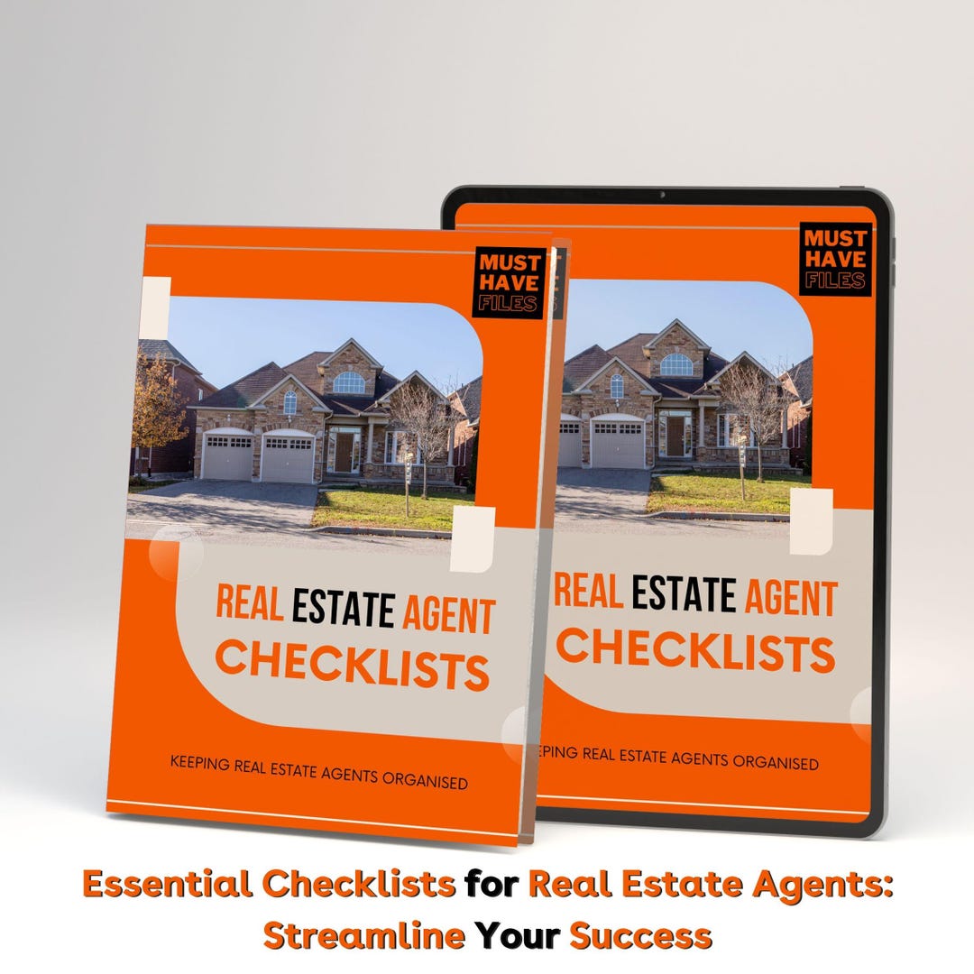 Real Estate Agent Checklist Bundle: Editable Listing Templates (digital ...