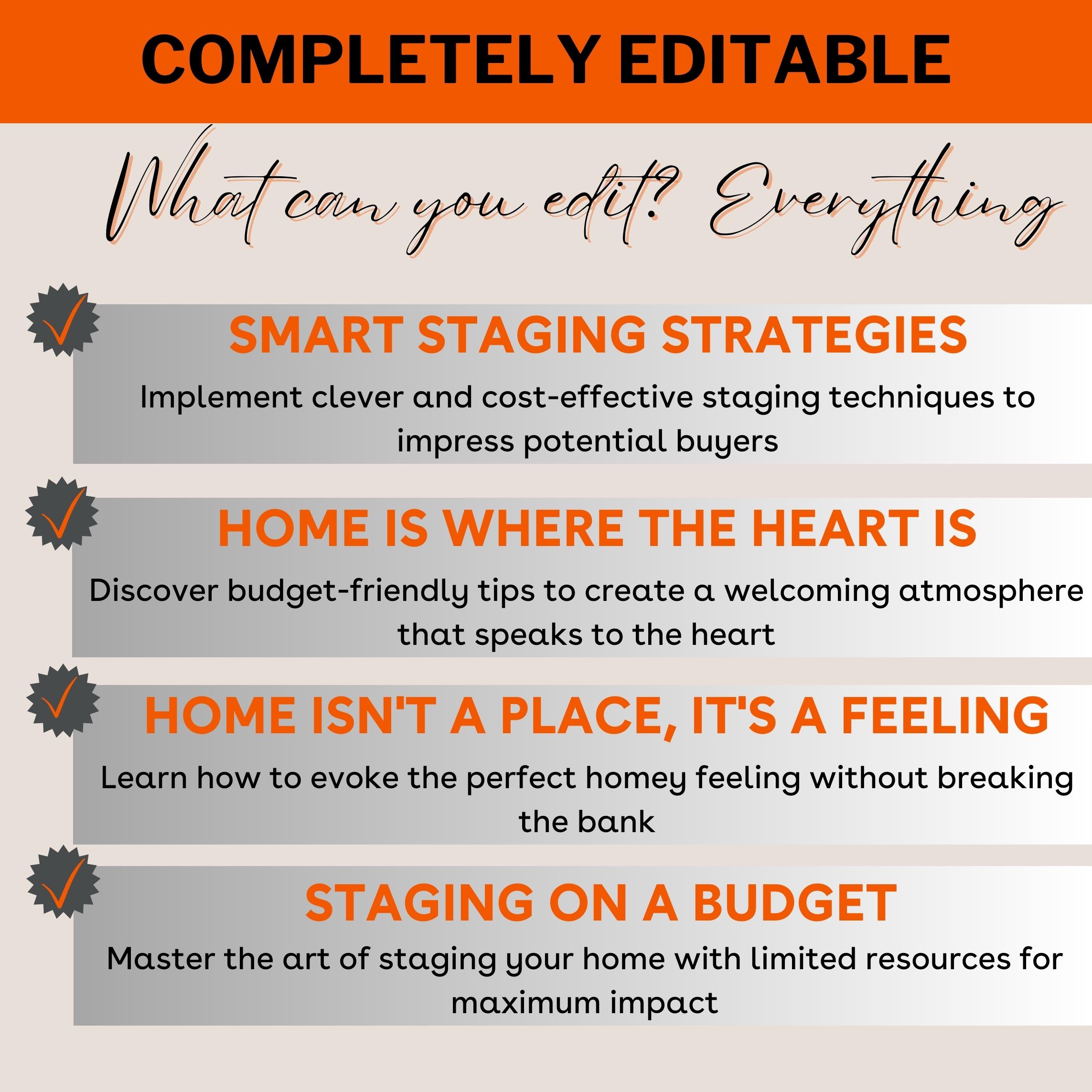 Home Staging Planner Template: Interior Design & Budget Tips (canva) - Etsy