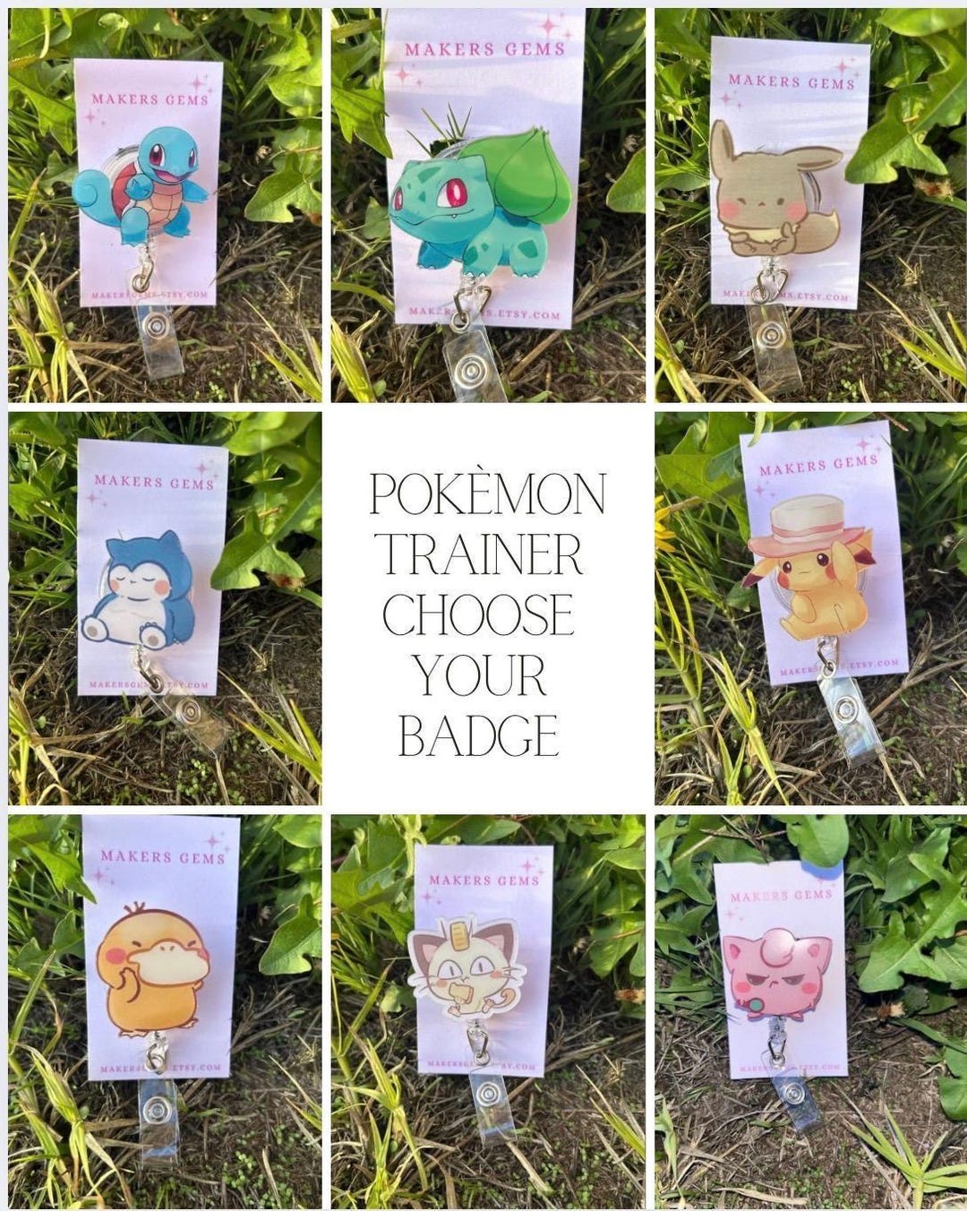 Pokemon Inspired Badge Reel - Etsy