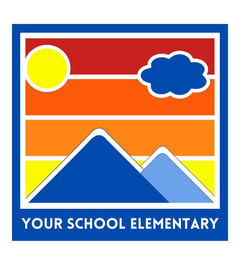 Editable School Logo Design Canva Template - Etsy