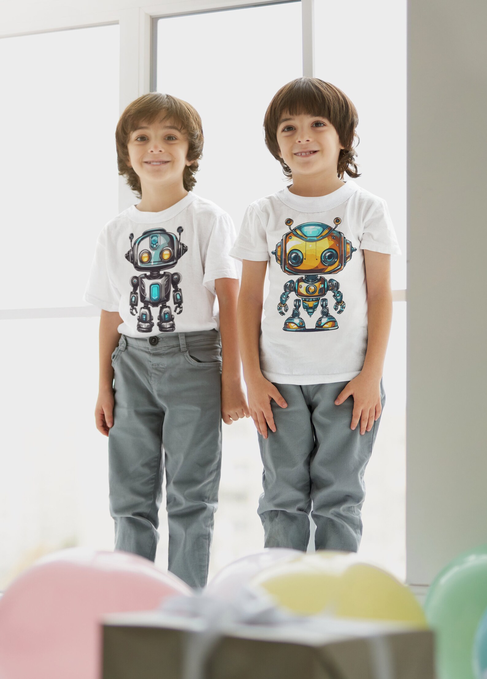T Shirt Design,robot,png Digital Download ,colourful, Graphic ...