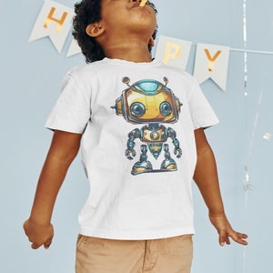 T Shirt Design,robot,png Digital Download ,colourful, Graphic ...