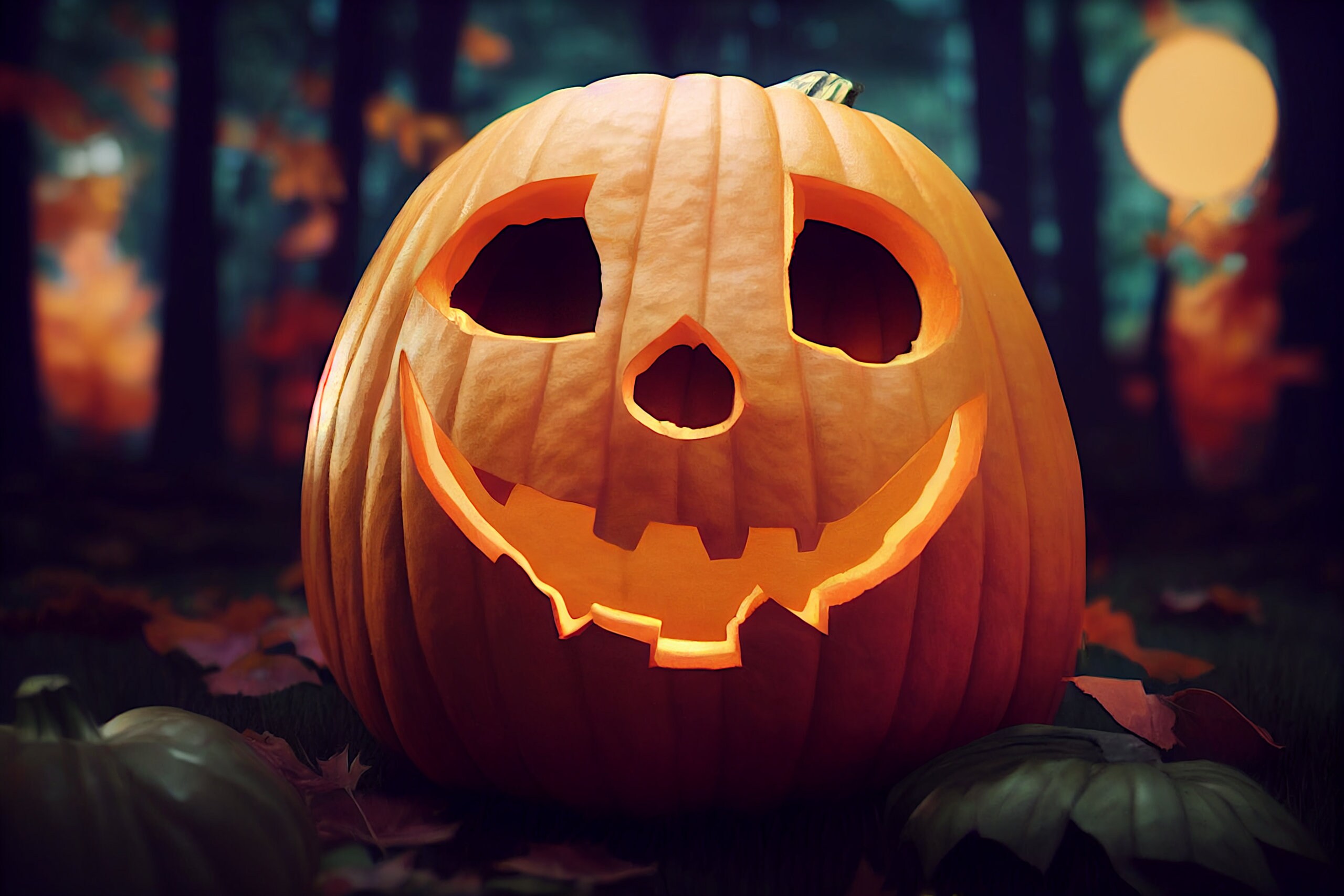 Digital Art Cute Carved Pumpkin | Image Carved Pumpkin | Halloween ...