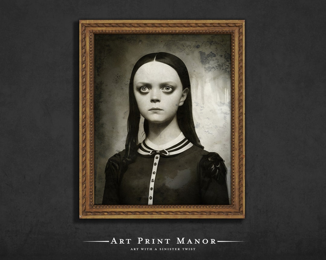 Wednesday Addams Dark Moody Printable Art Goth Room Décor - Etsy