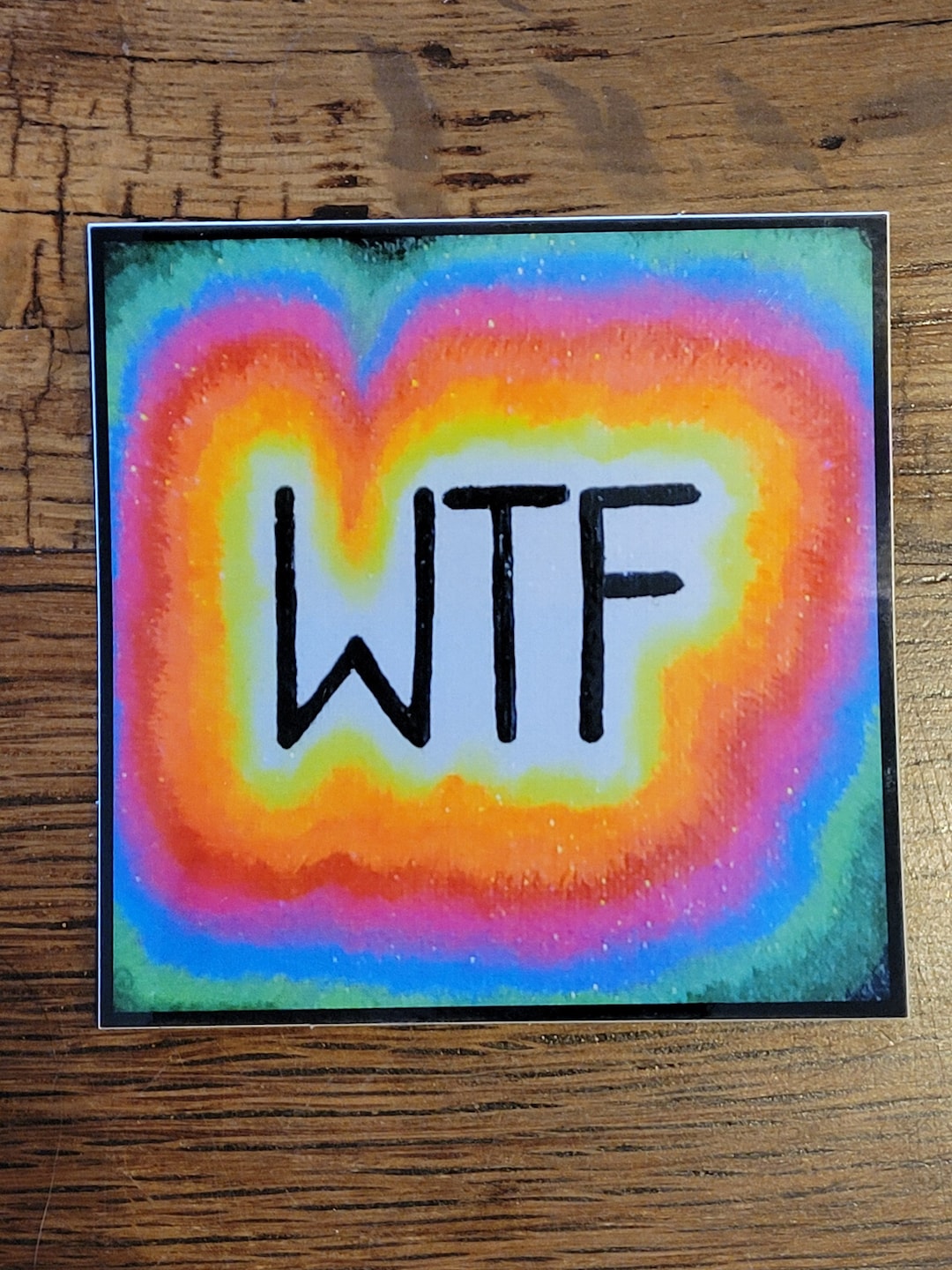 WTF Sticker - Glossy 3" Square Sticker - Etsy