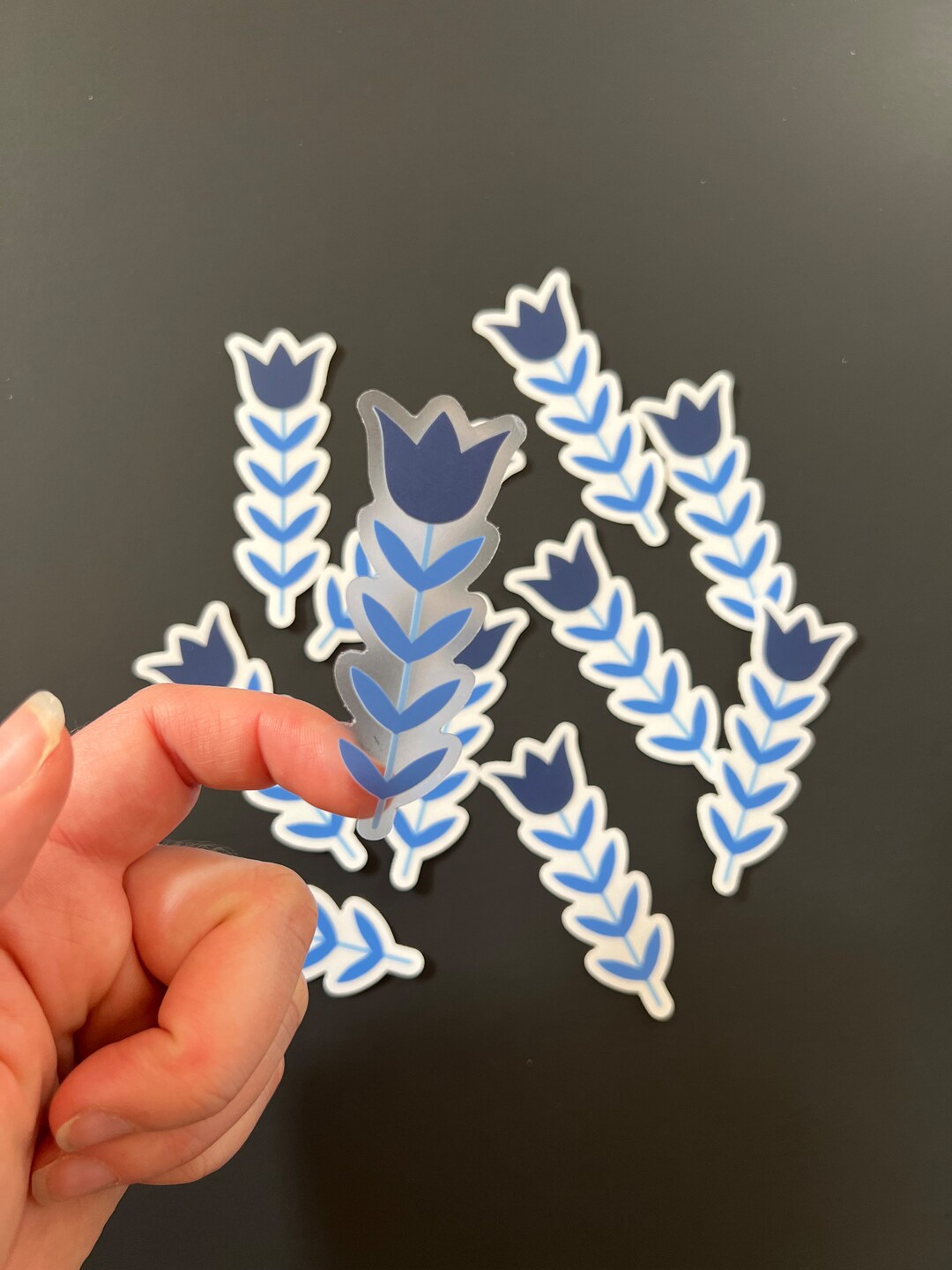 It's A Small World Blue Flower Laptop Sticker | Small World Water ...