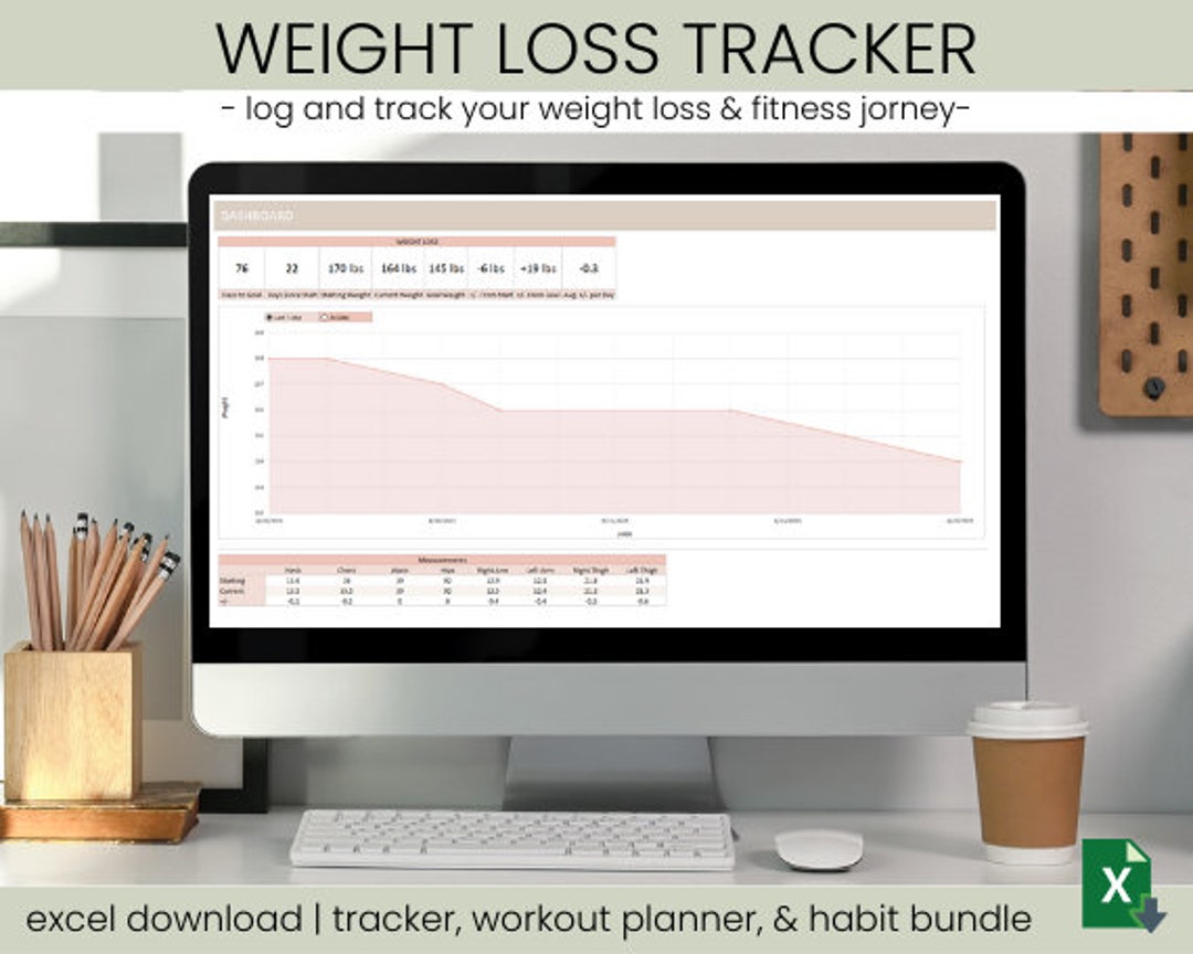 Weight Loss Tracker, Habit Tracker, Fitness Journal, Weight Tracker - Etsy