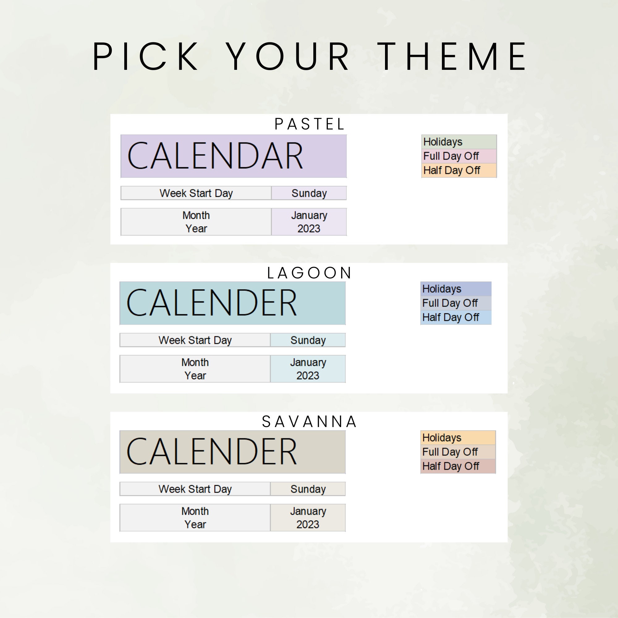 PTO Planner, Digital Planner, Scheduling Template, Vacation Planner - Etsy