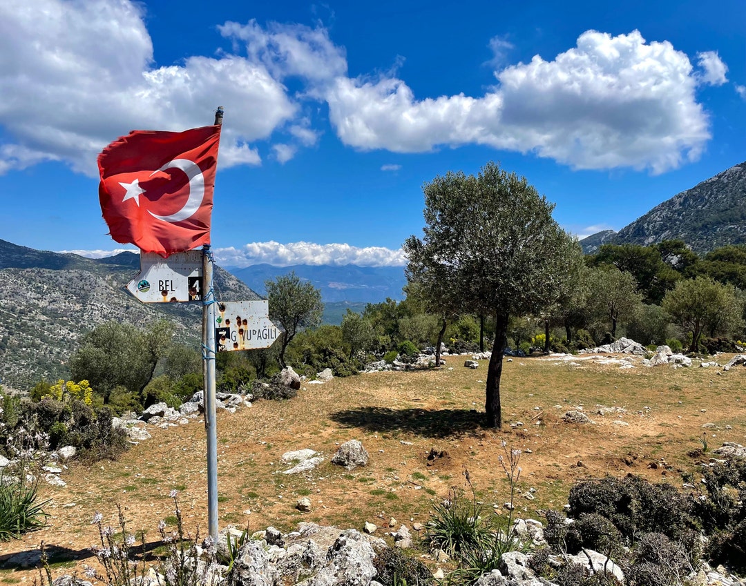 Turkish Flag Photography Prints | Vibrant Bel, Turkey Art | Mountain ...
