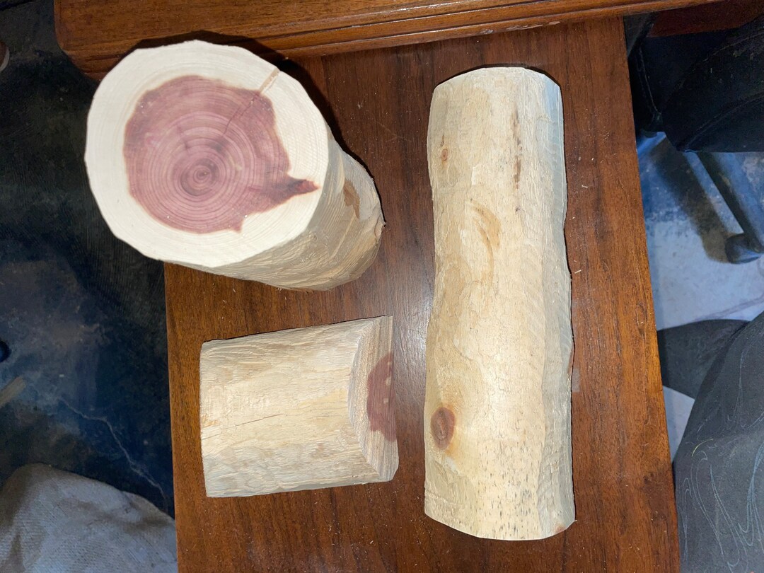 Small Hand Hued Cedar Logs - Etsy