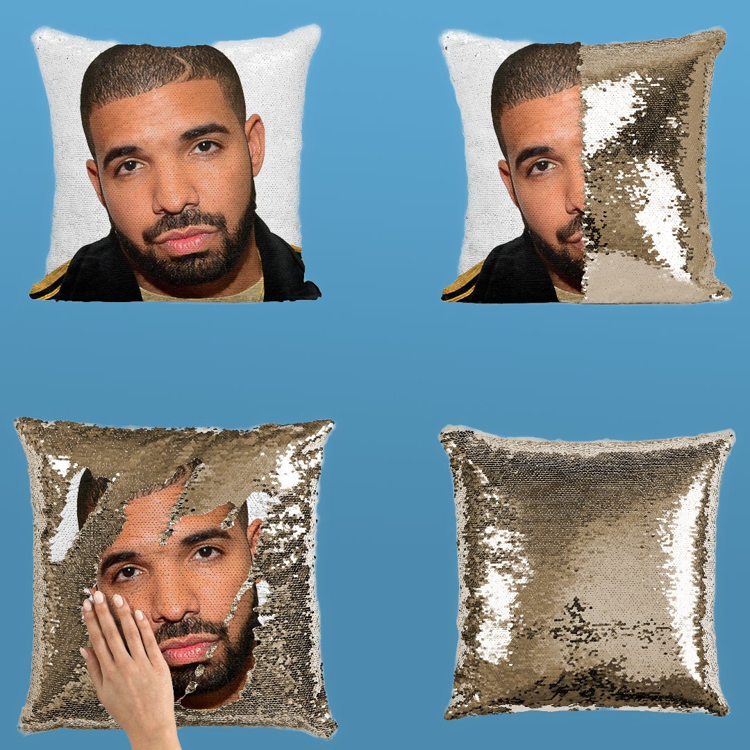 Drake - Sequin Pillowcase - Etsy