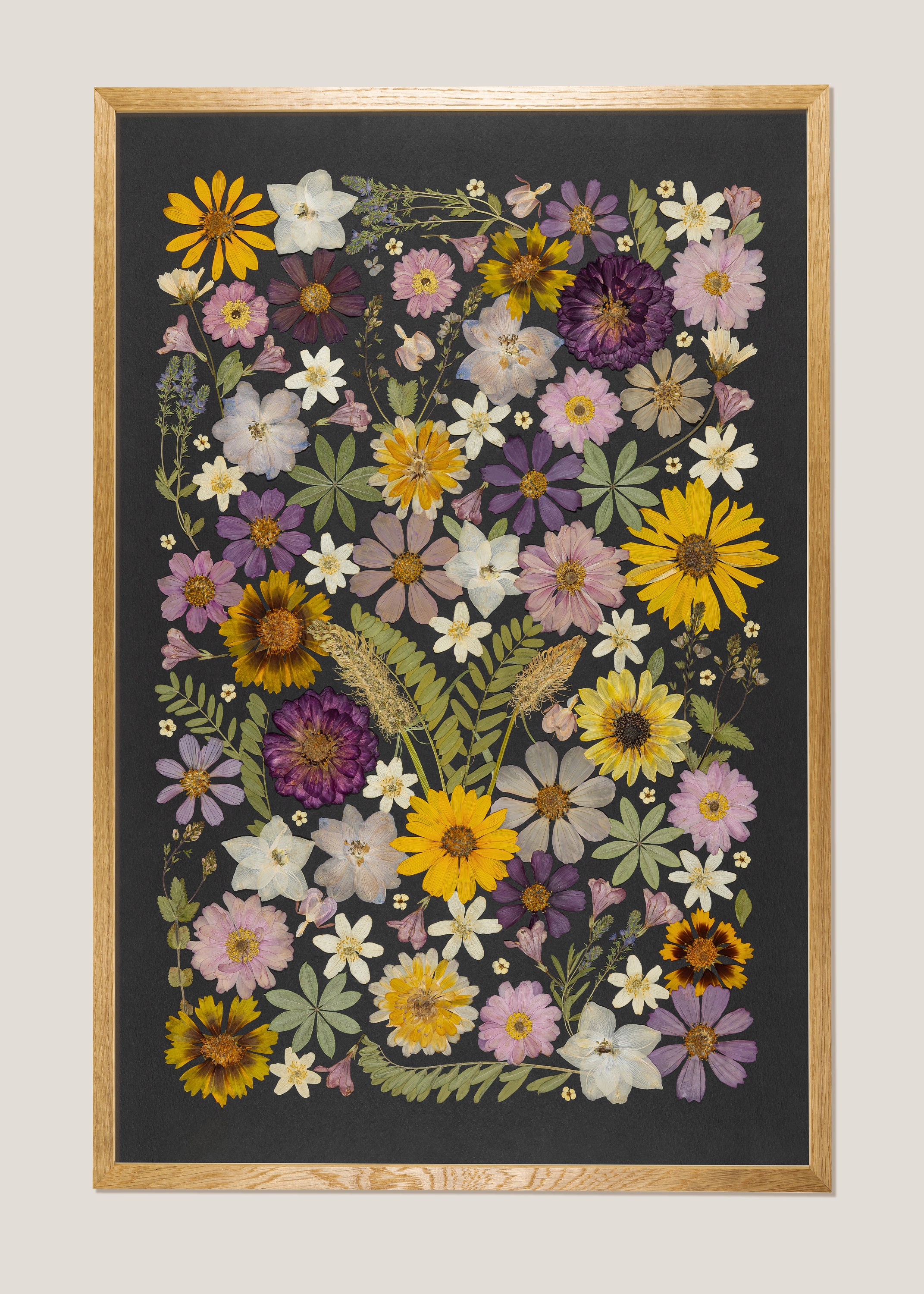 Pressed Flowers Giclée Print, Plants Wall Art, Botanical Print, Home ...