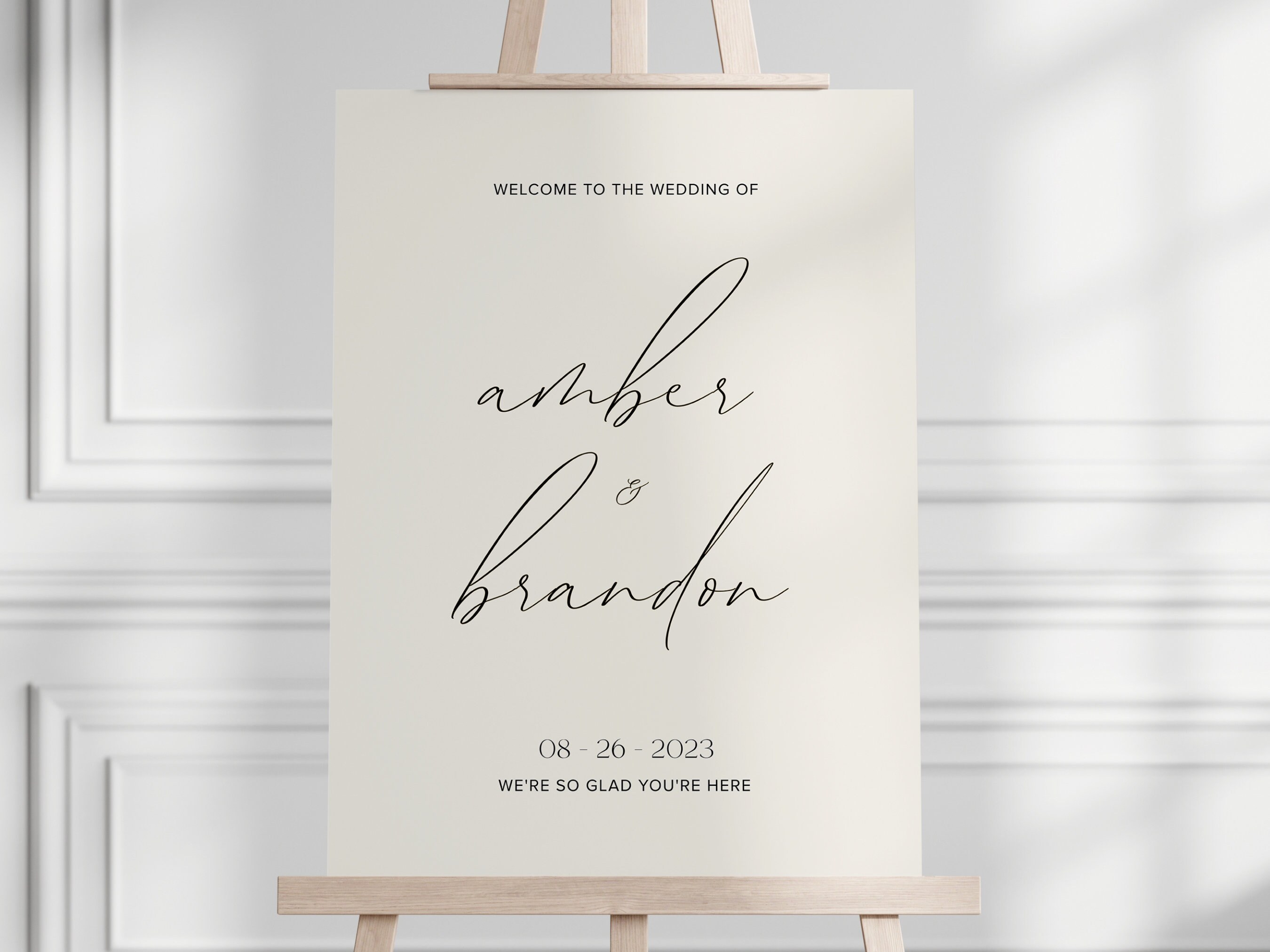 Editable Wedding Welcome Sign, Printable, Downloadable Sign Template ...