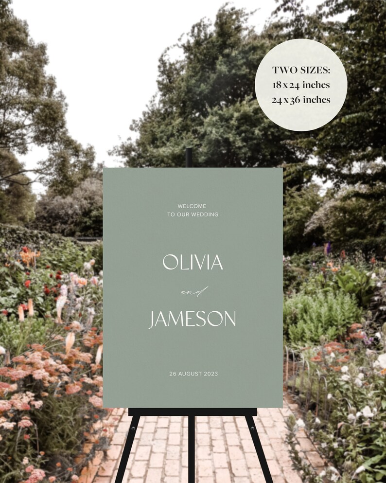 Editable Wedding Welcome Sign, Printable, Downloadable Sign Template ...