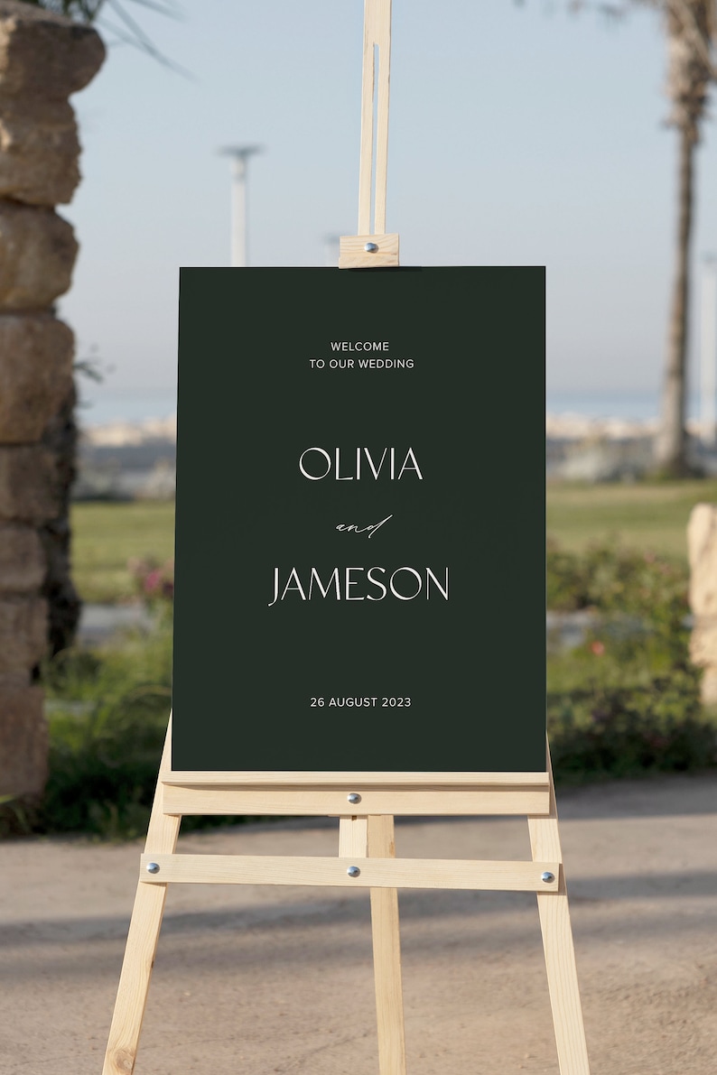 Editable Wedding Welcome Sign, Printable, Downloadable Sign Template ...