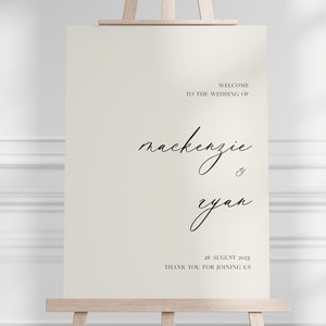 Editable Wedding Welcome Sign, Printable, Downloadable Sign Template ...