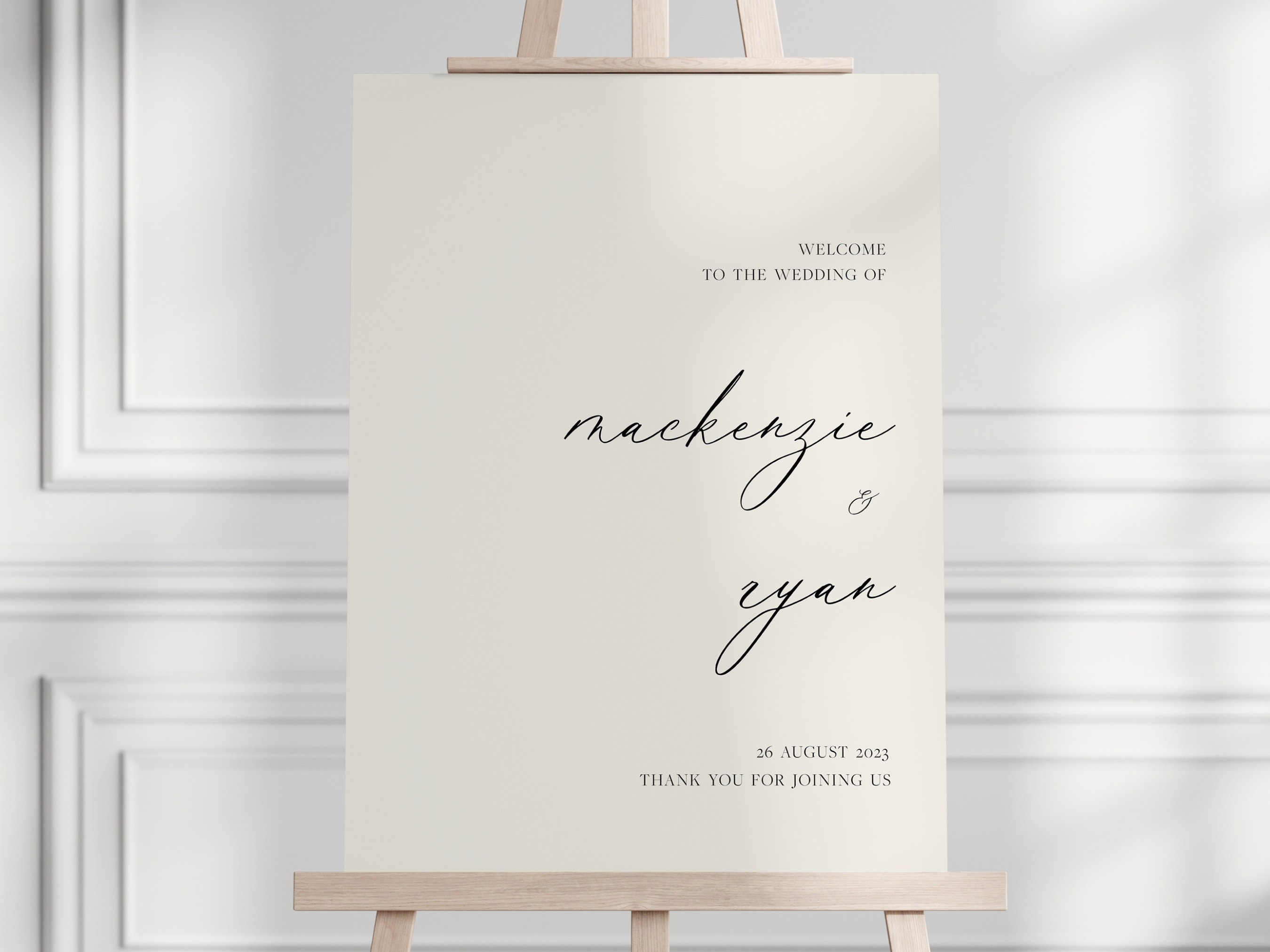 Editable Wedding Welcome Sign, Printable, Downloadable Sign Template ...