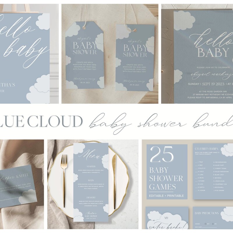 Cloud Baby Shower - Etsy