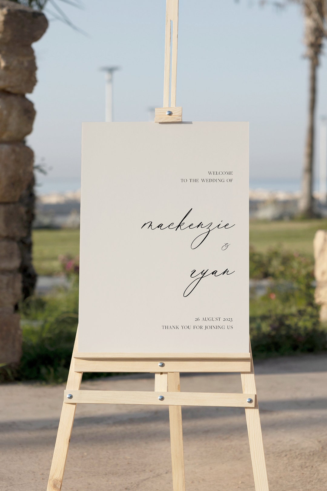 Editable Wedding Welcome Sign, Printable, Downloadable Sign Template ...