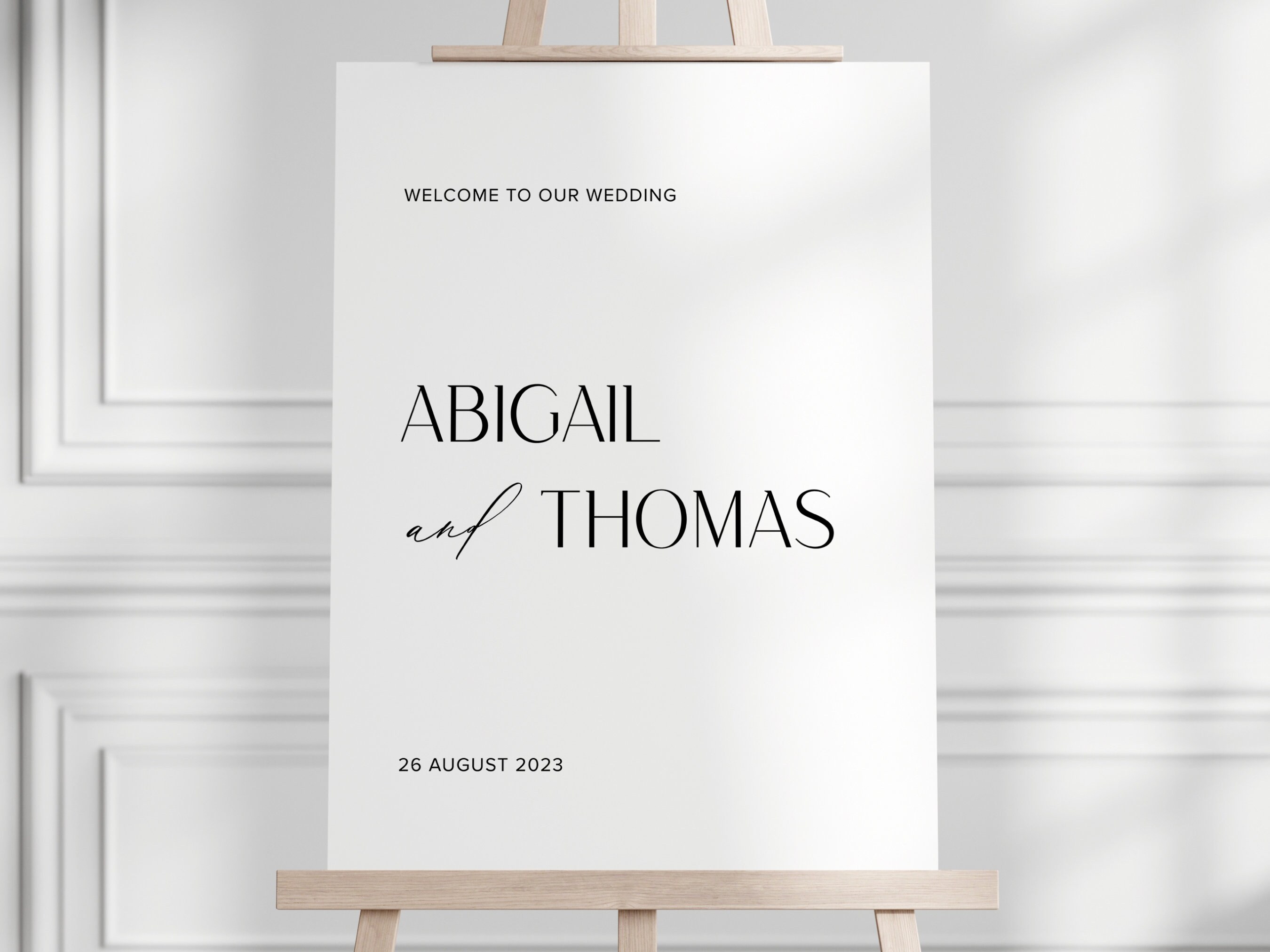 Editable Wedding Welcome Sign, Printable, Downloadable Sign Template ...